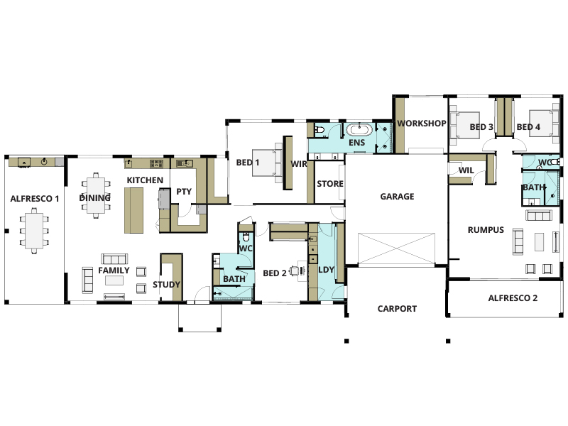 Springs 495 Design Detail and Floor Plan | Integrity New Homes ...