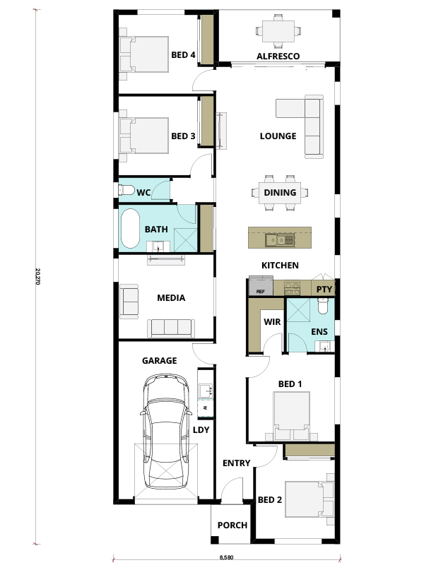 Cotter 165 Design Detail and Floor Plan | Integrity New Homes Toowoomba ...