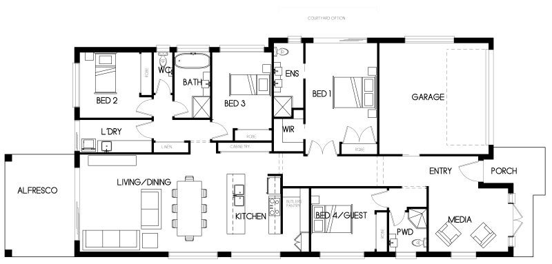 Melrose 25 Design Detail and Floor Plan | Integrity New Homes ...