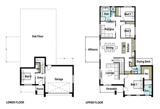 Pacific 280 Design Detail and Floor Plan | Integrity New Homes ...