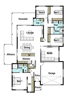 Horizon 280 Design Detail and Floor Plan | Integrity New Homes ...