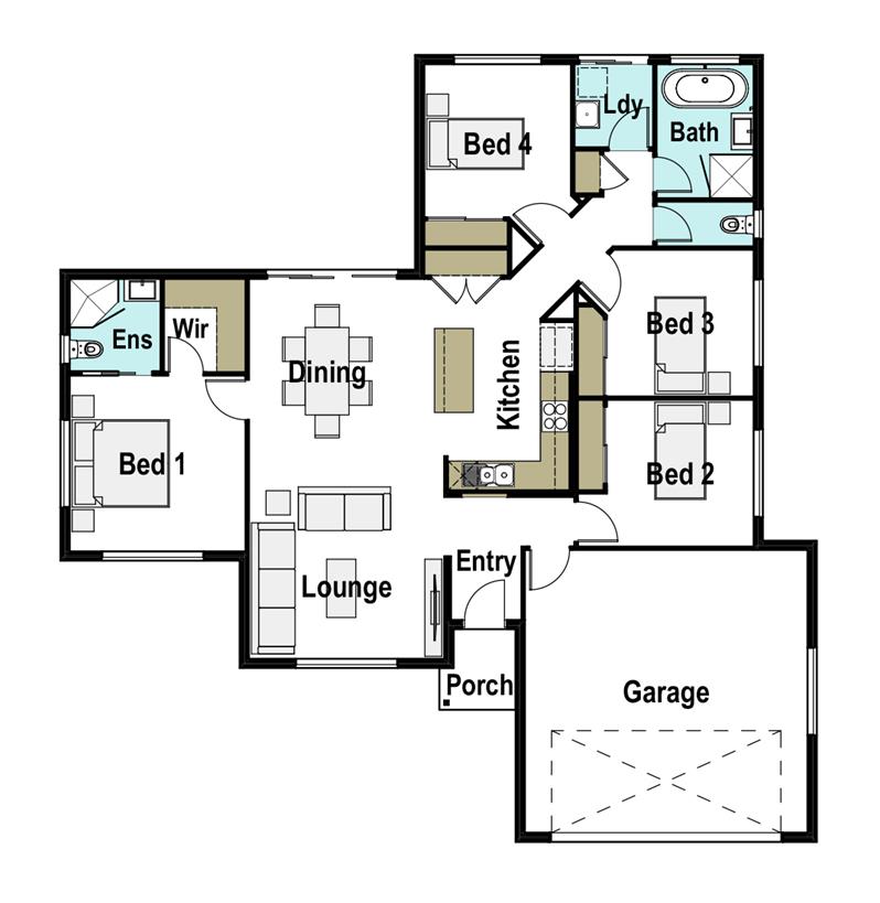 Laura 165 Design Detail and Floor Plan | Integrity New Homes ...