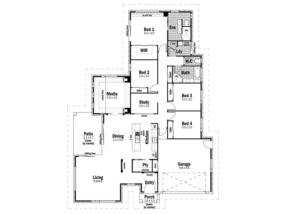 Sovereign 26 Design Detail and Floor Plan | Integrity New Homes South ...